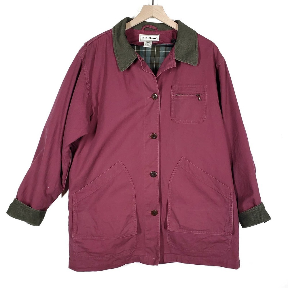 Ll Bean Removeable Liner Chore Jacket Barn Coat Women… - Gem